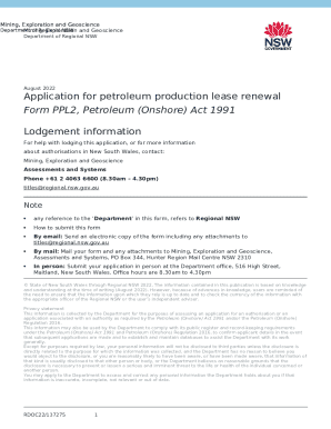 Petroleum lease application guideline Doc Template | pdfFiller