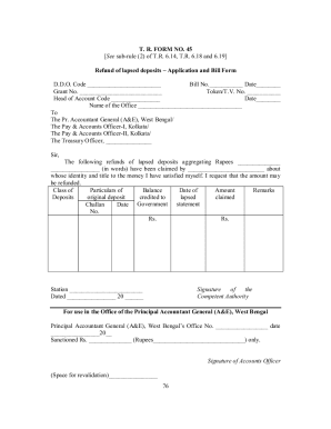 Fillable Online T.R. FORM NO. 22) See sub-rule (2) of T.R. 4.104 D.D.O ...
