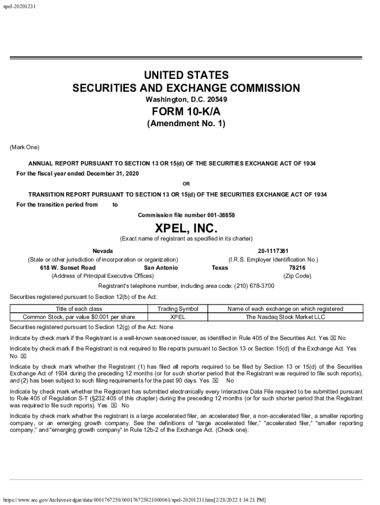 Fillable Online Amended 10K Fax Email Print - pdfFiller