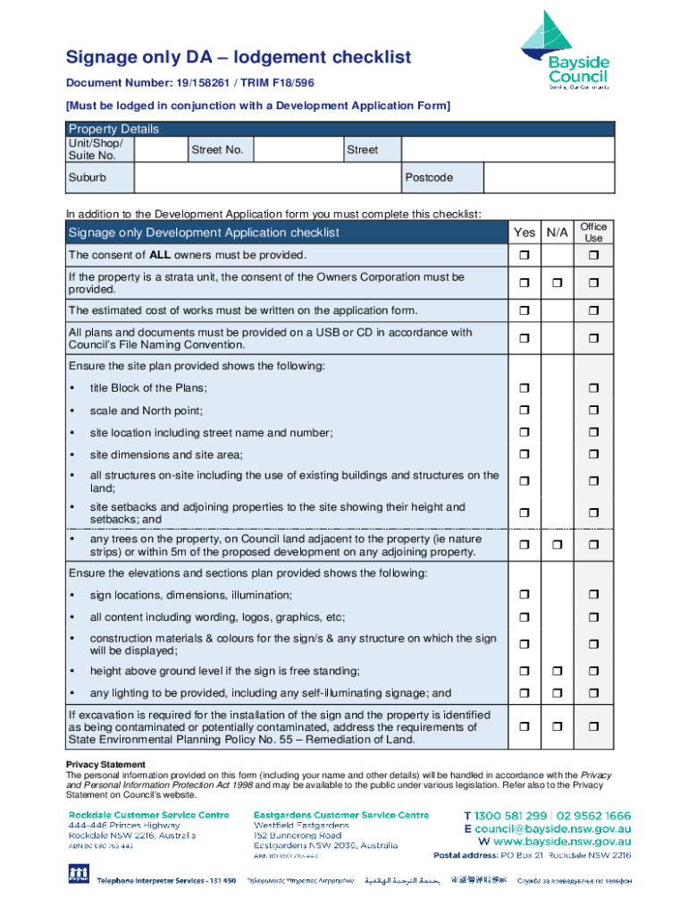 Fillable Online Development application checklistPlanSA Fax Email Print - pdfFiller