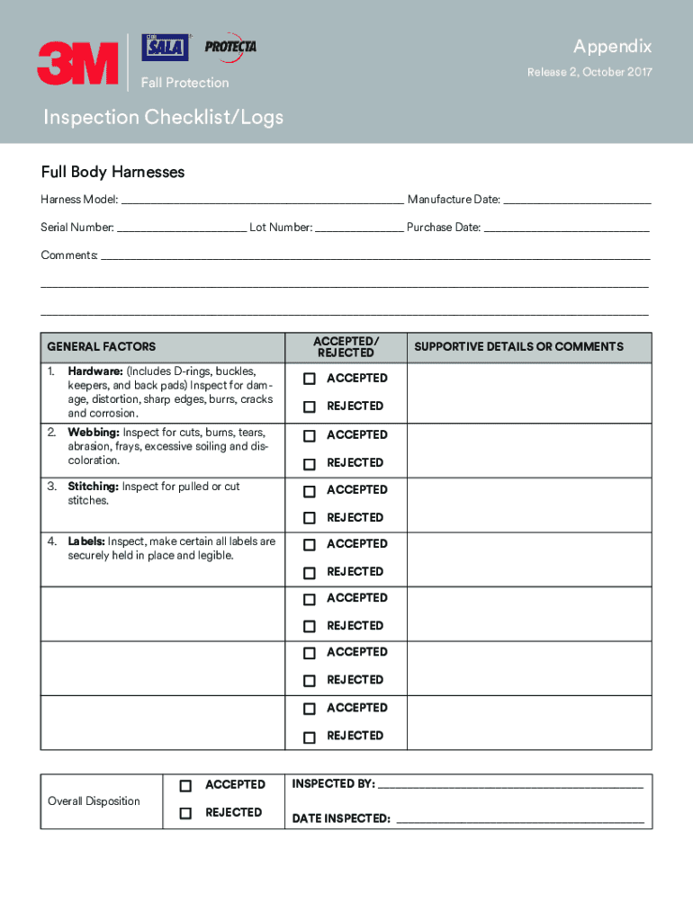 Fillable Online Inspection Checklist/Logs Fax Email Print - pdfFiller