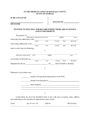 Fillable Online GPCSF-5-Petition-to-Probate-Will-in-Solemn-Form ...