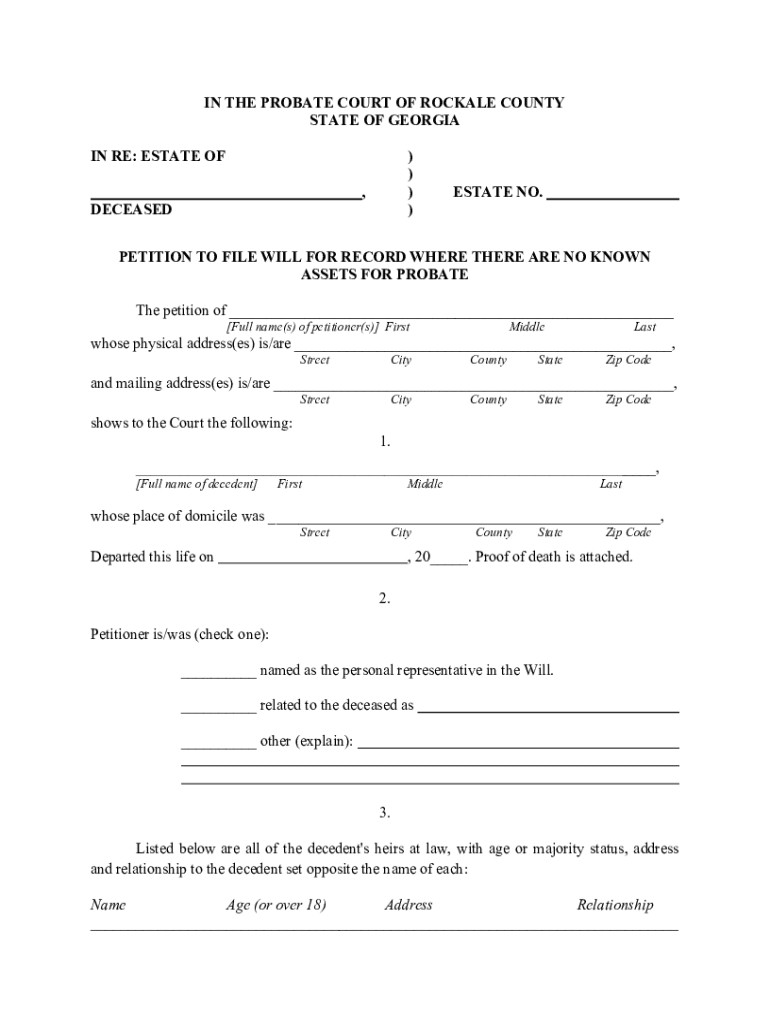 Fillable Online GPCSF-5-Petition-to-Probate-Will-in-Solemn-Form ... Fillable Online GPCSF-5-Petition-to-Probate-Will-in-Solemn-Form ...