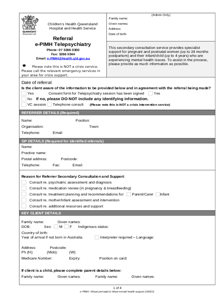 e-PIMH is a telehealth service for perinatal and infant ... Doc ...