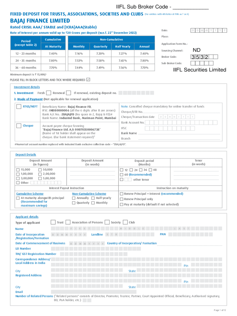 Fillable Online What is the sub-broker program of IIFL? - India ...