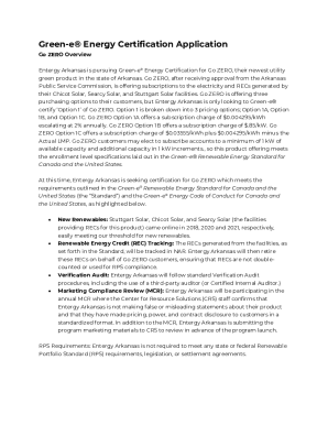 Fillable Online Green-e Energy Certification Application Fax Email ...