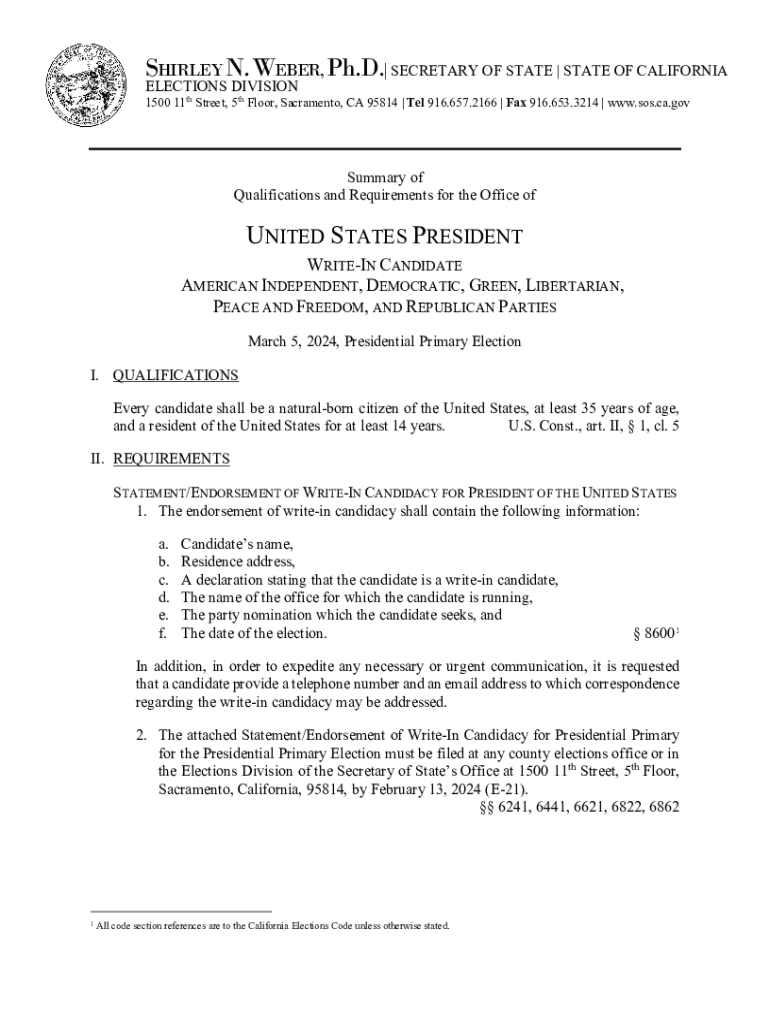 Fillable Online About the Agency - California Secretary of State - CA ...