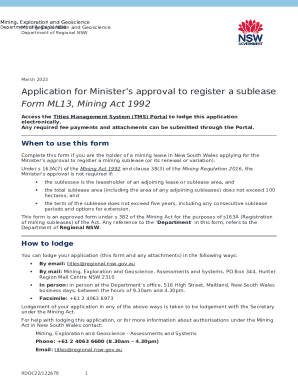 Mining Lease Doc Template | pdfFiller