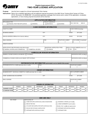 Fillable Online Fillable Online dmv virginia dmv driver improvement ...