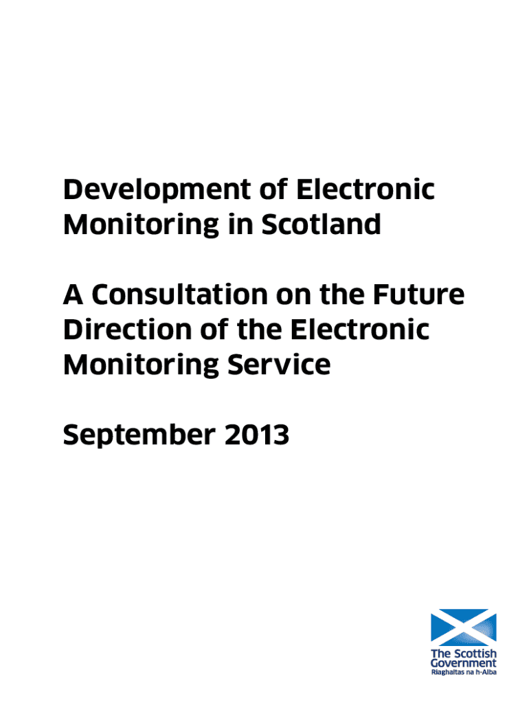Fillable Online Development of Electronic Monitoring in Scotland - A ...