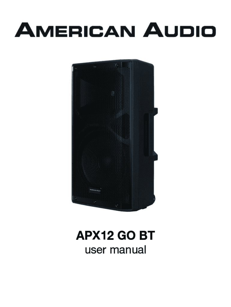 Fillable Online AMERICAN AUDIO MEDIA OPERATOR BT - USE GUIDE ... Fax ...