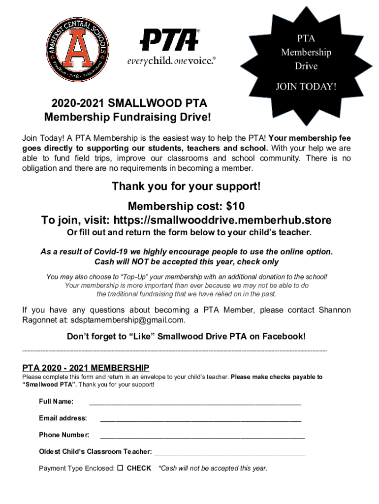 Fillable Online 10 PTA Membership Drive Ideas ( +Tips & Best Practices ...