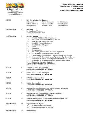 Fillable Online my epicenternow Includes Quorum Calculation Table Fax ...