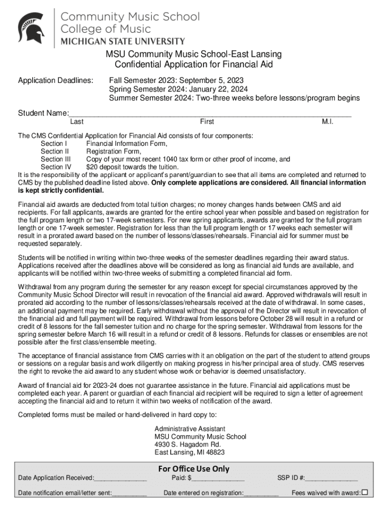 Fillable Online cms msu Fact Sheet Michigan State University Fax Email ...