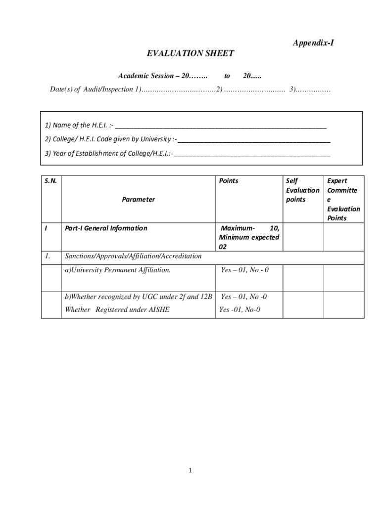 Fillable Online sgbau ac Evaluation sheet-28.3.19.docx Fax Email Print ...