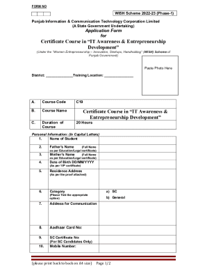 Fillable Online Application forms for various Scheme,Certificate etc by ...