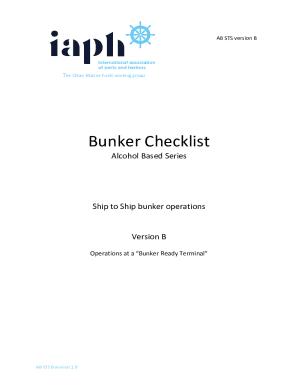 Fillable Online LNG Bunker Checklist Truck to Ship Fax Email Print ...