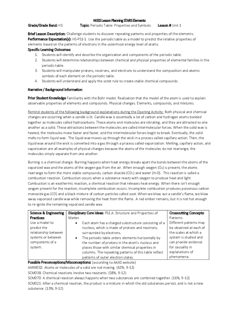 Fillable Online Grade 9 periodic table worksheets Fax Email Print ...