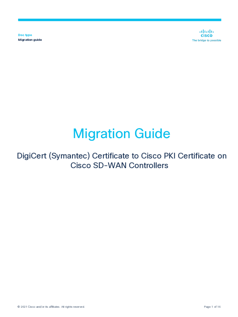 Fillable Online Cisco Catalyst SD-WAN Getting Started Guide - Certificate ... Fax Email Print ...