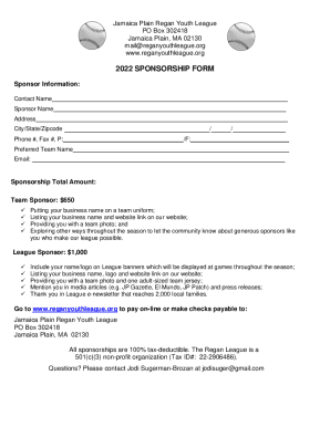 Fillable Online Reminder! Registration for Baseball and Softball is ...