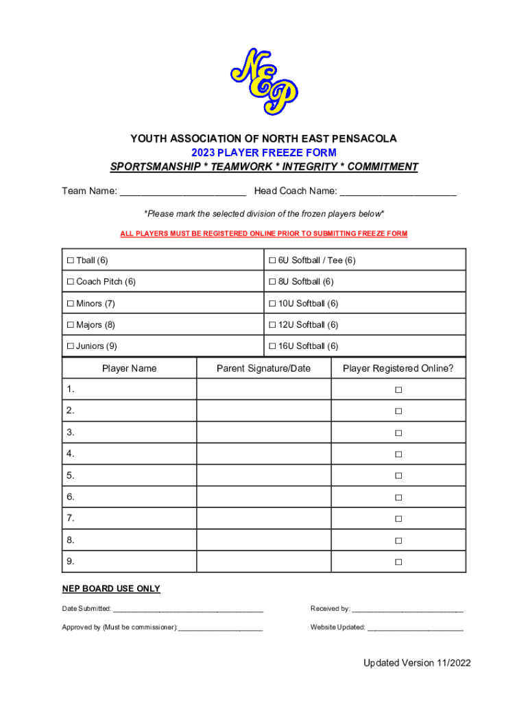 Fillable Online swibl coaching agreement/code of conduct Fax Email ...