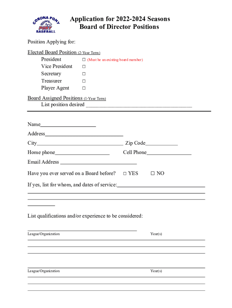 Fillable Online How does a board fill its positions? Fax Email Print - pdfFiller