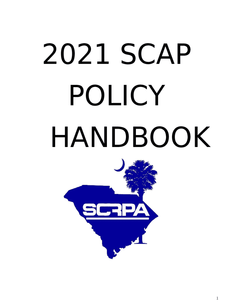 SCAP Policy Book Doc Template | pdfFiller