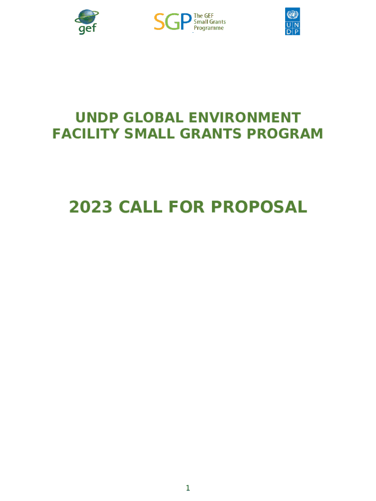 Tips to Apply to the UNDP GEF Small Grants Programme Doc Template ...
