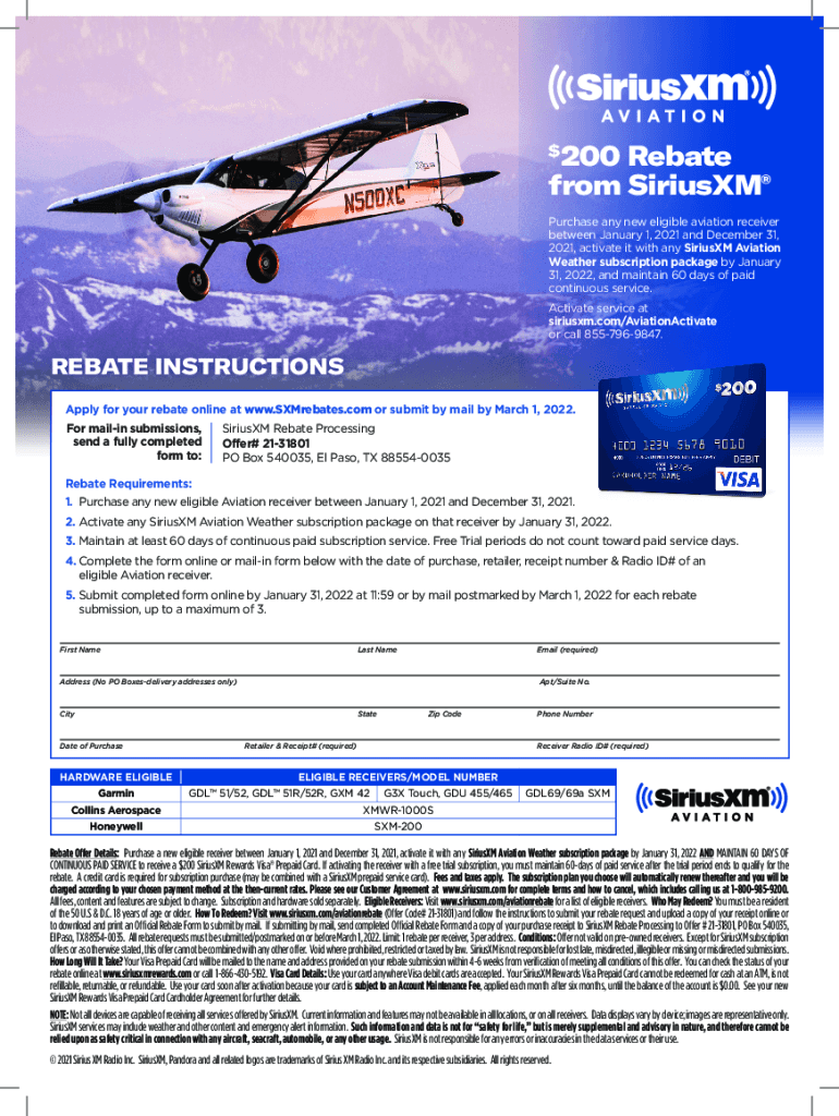 Fillable Online from SiriusXM Fax Email Print - pdfFiller