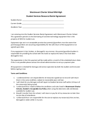 Fillable Online New Beginner Band letter form - Westmount Charter ...