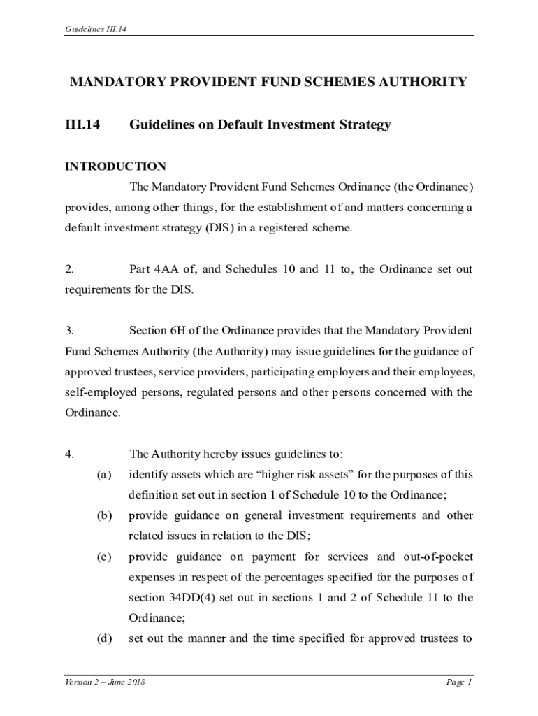 Fillable Online New Changes to the Hong Kong Mandatory Provident ...