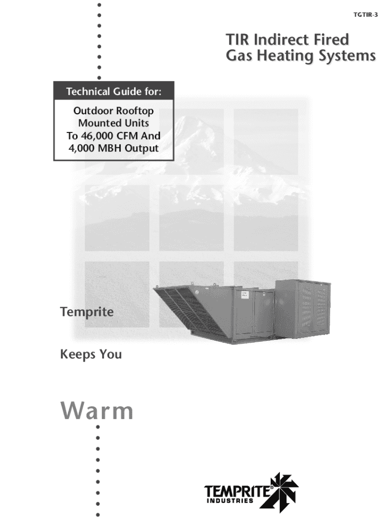 Fillable Online Indirect Gas-Fired Dedicated Outdoor Air Rooftop Unit Fax Email Print - pdfFiller