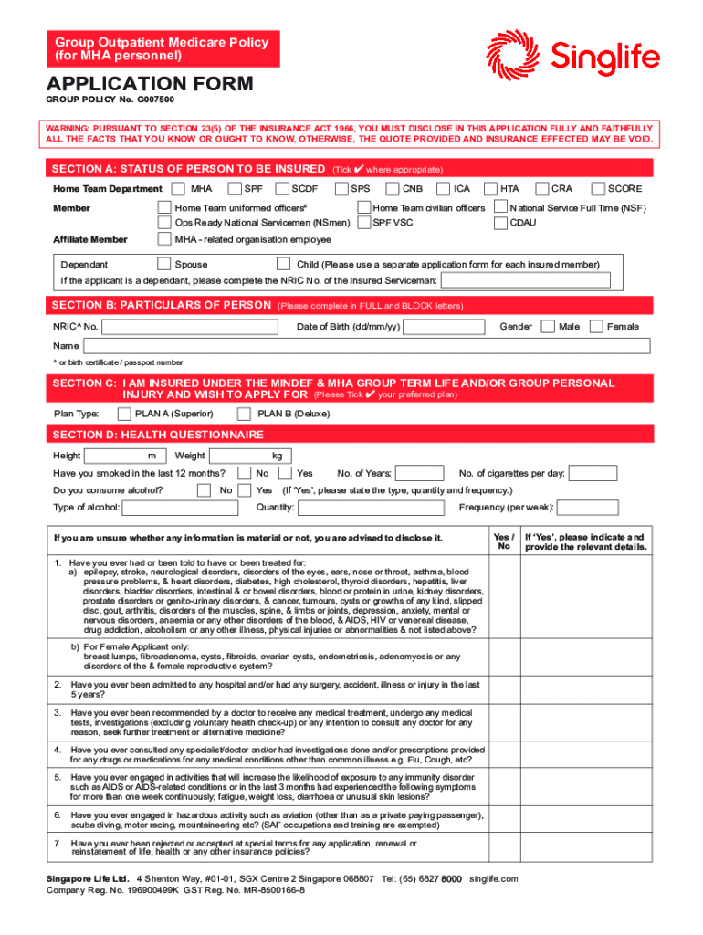 Fillable Online MHA OPMC Application Form Fax Email Print - pdfFiller