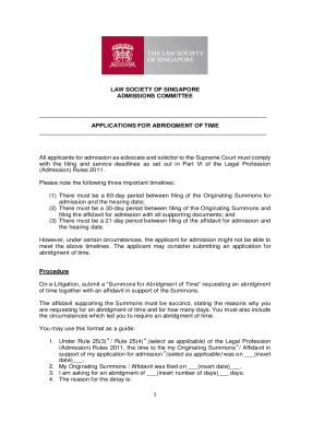 Fillable Online Apply for admission as an advocate and solicitor Fax ...