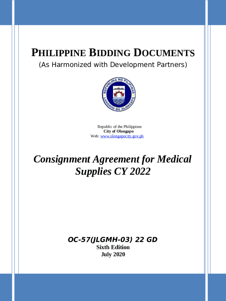 Consignment Agreement Template - Get 2023 ... - olongapocity gov Doc Template | pdfFiller