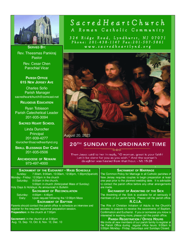 Fillable Online Staff - Sacred Heart School Fax Email Print - pdfFiller