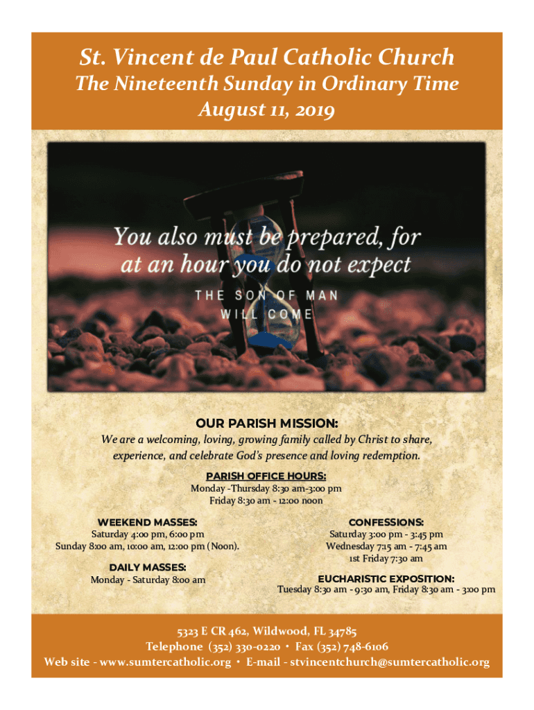 Fillable Online experience, and celebrate Gods presence and loving ...