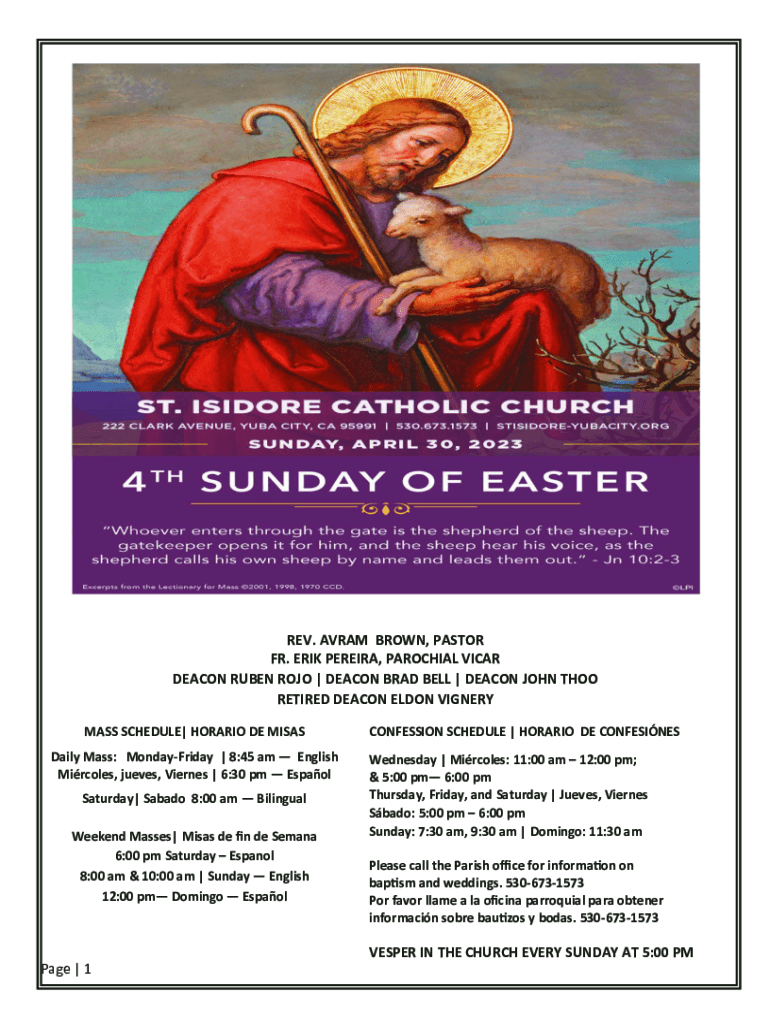 Fillable Online DEACON RUBEN ROJO DEACON BRAD BELL DEACON JOHN THOO Fax ...