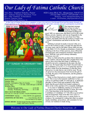 Fillable Online Welcome Deacon Charles Navarrete, Jr.! Fax Email Print ...