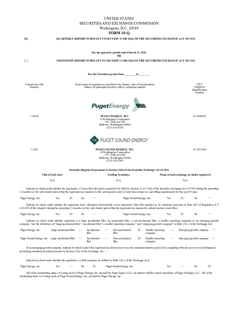 Fillable Online Puget Energy Puget Sound Energy Fax Email Print - pdfFiller