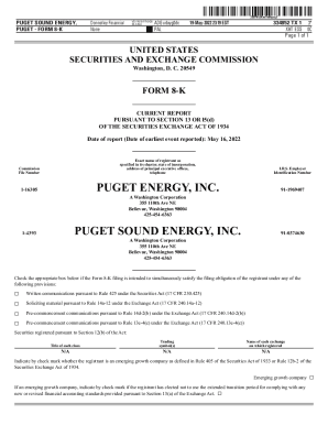 Fillable Online FORM 10-Q PUGET ENERGY, INC. PUGET SOUND ... Fax Email ...