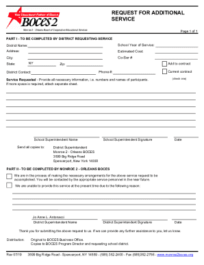 Fillable Online Request for Additional Service.docx Fax Email Print ...