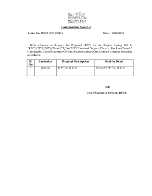 Fillable Online Corrigendum Notice-2 Letter No. RSCL/ 2861 Date Fax ...