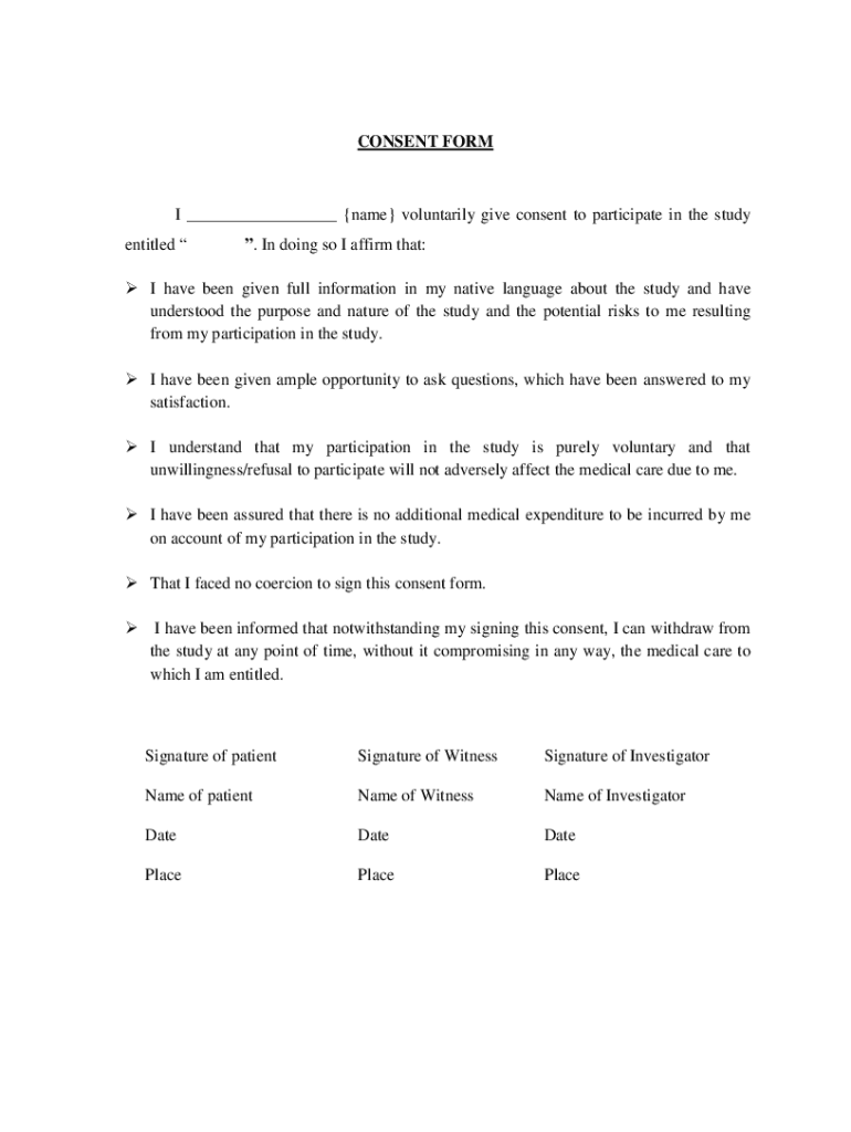 Fillable Online INSTITUTIONAL REVIEW BOARD SAMPLE CONSENT ... - IRB Fax ...