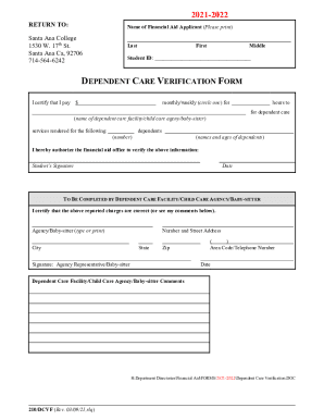 Fillable Online 2021-2022 Amended Tax Return Verification Form Fax ...