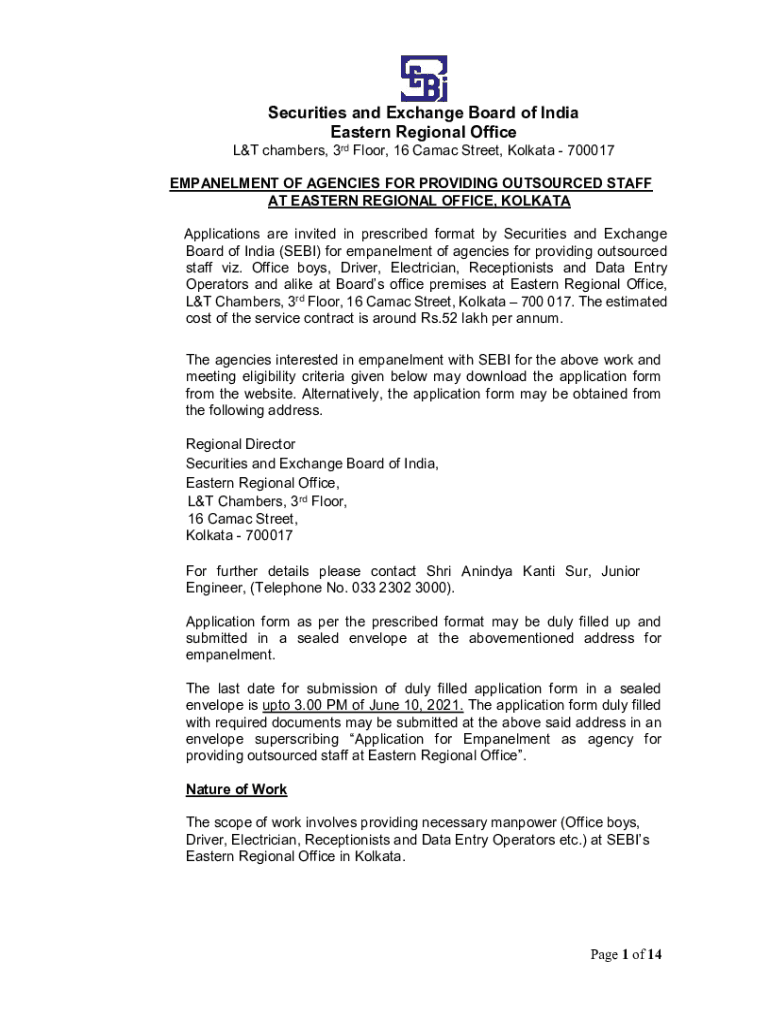 Fillable Online List of Securities and Exchange Board of India (SEBI ...