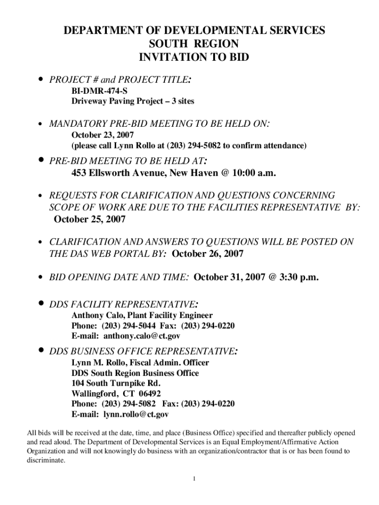 Fillable Online RFP-BI-DMR-474-S-Driveway Paving Project - 3 sites.doc ...