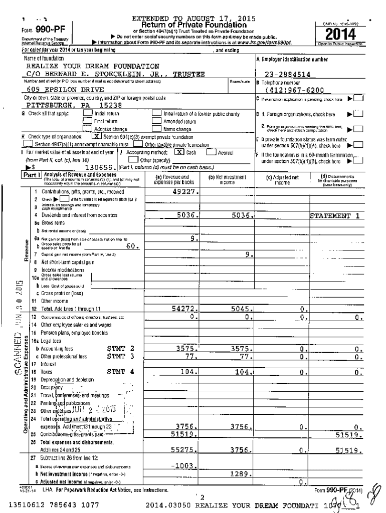 Fillable Online Follow Your Dream Foundation Inc - Nonprofit Explorer Fax Email Print - pdfFiller
