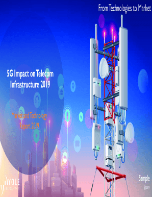 Fillable Online 5G's Impact on Telecom Infrastructure 2019 - Sample Fax ...