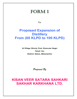 Fillable Online Revised Form 1 for expansion Fax Email Print - pdfFiller